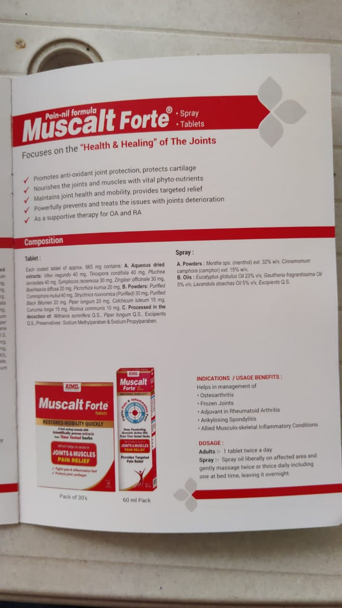 Where to get Aimil Muscalt Forte Tablets in Nairobi & Kenya – KALONJI ...