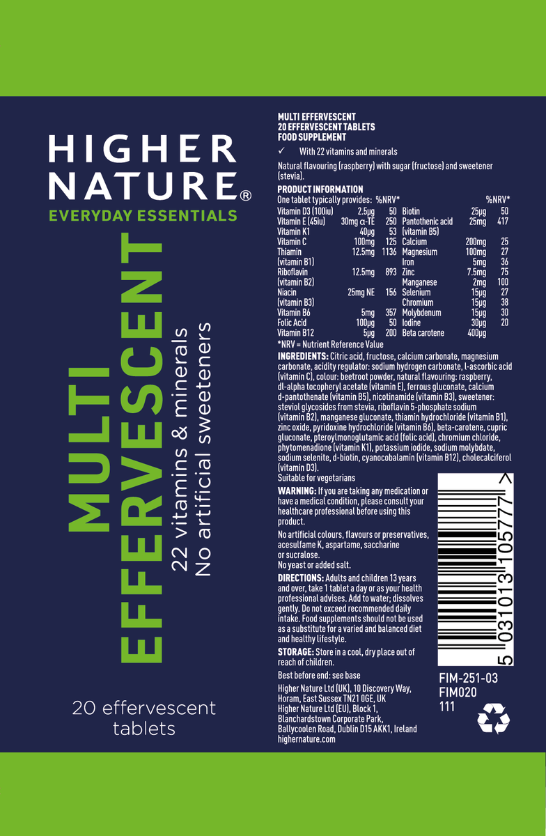 Where to get Higher Nature Multi Effervescent Tablets in Nairobi ...
